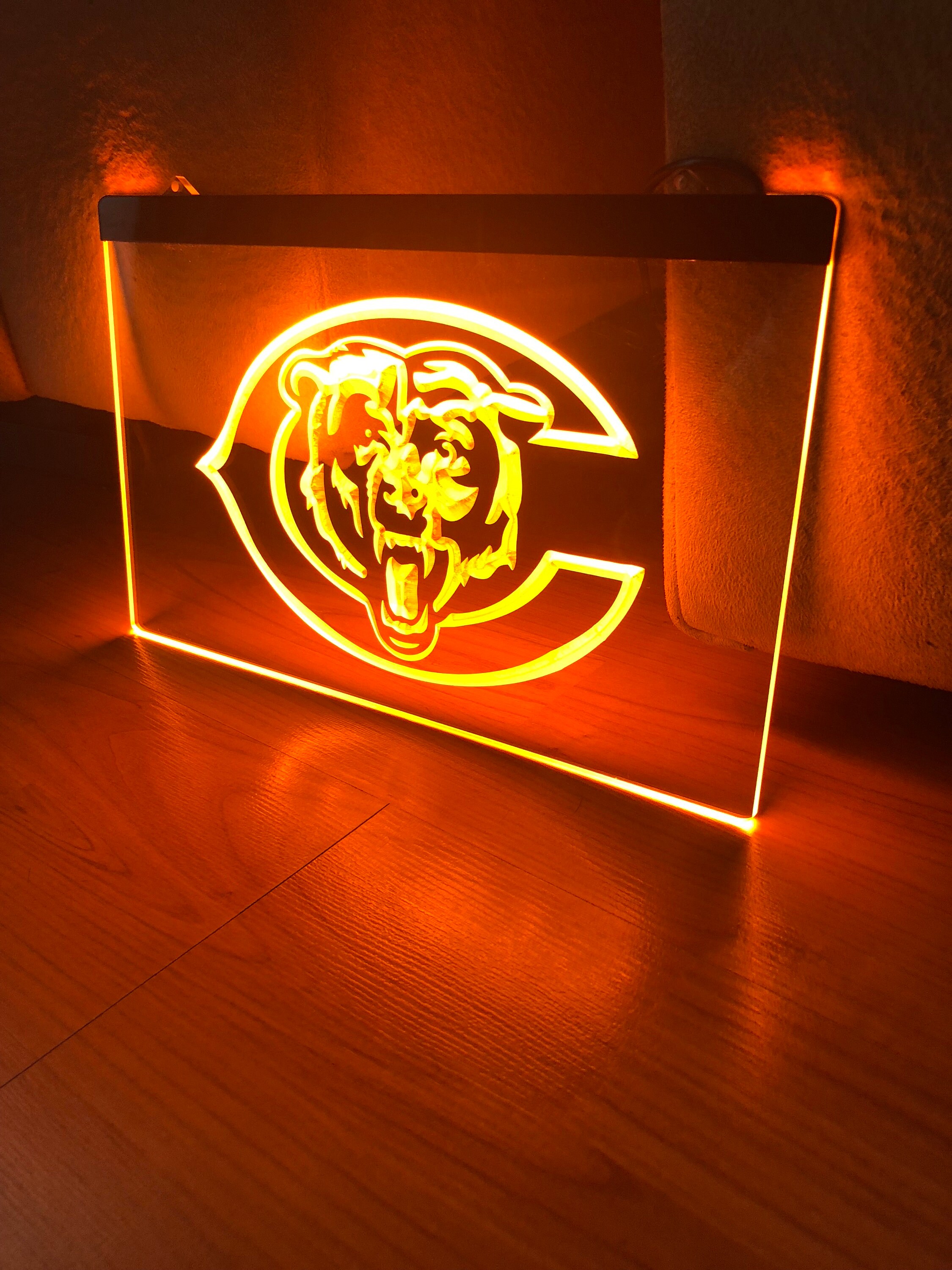 Chicago Bears LED Neon Orange Light Sign 8x12 - Etsy