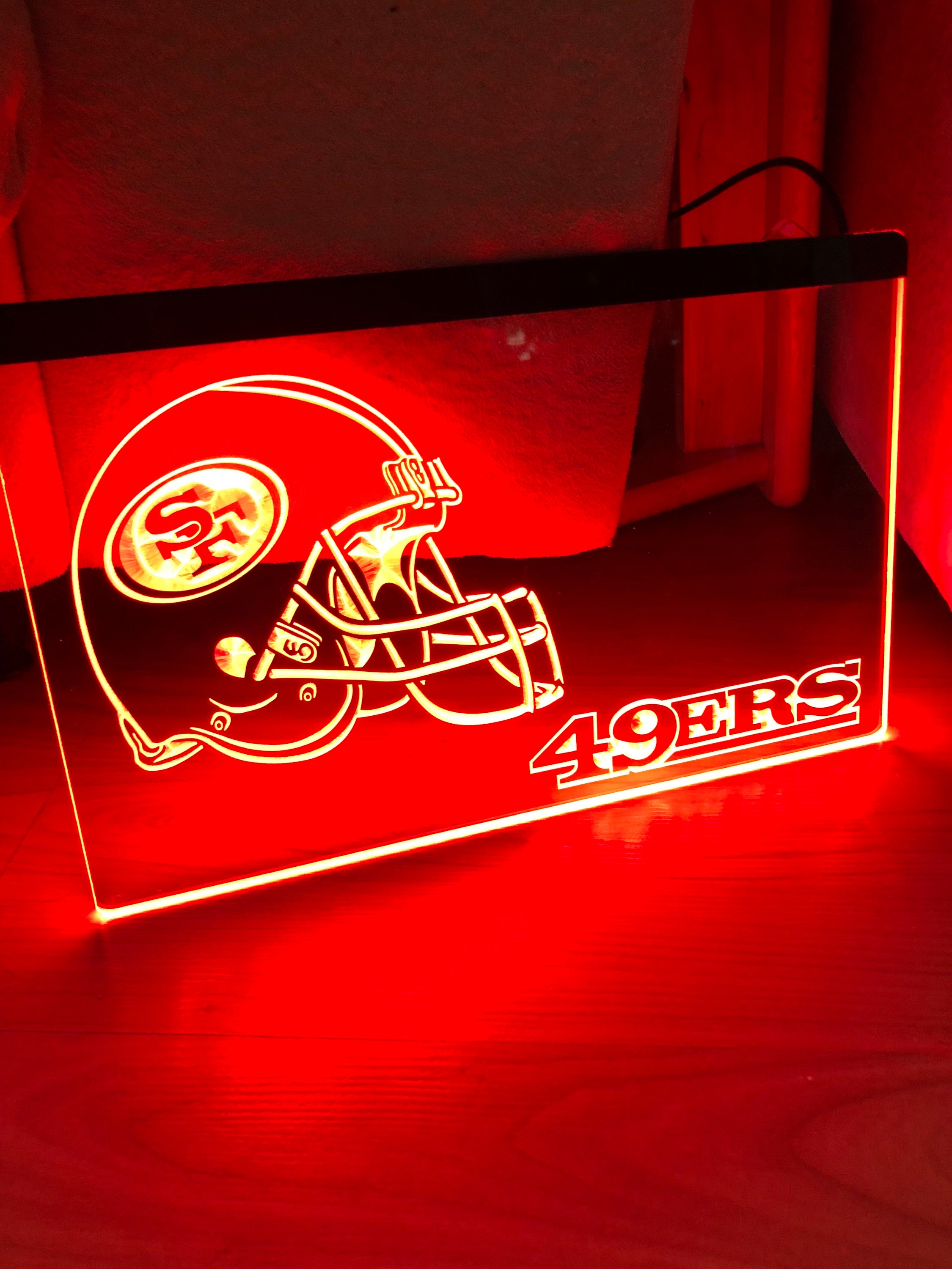 San Francisco 49ers LED Neon Red Light Sign 8x12 - Etsy