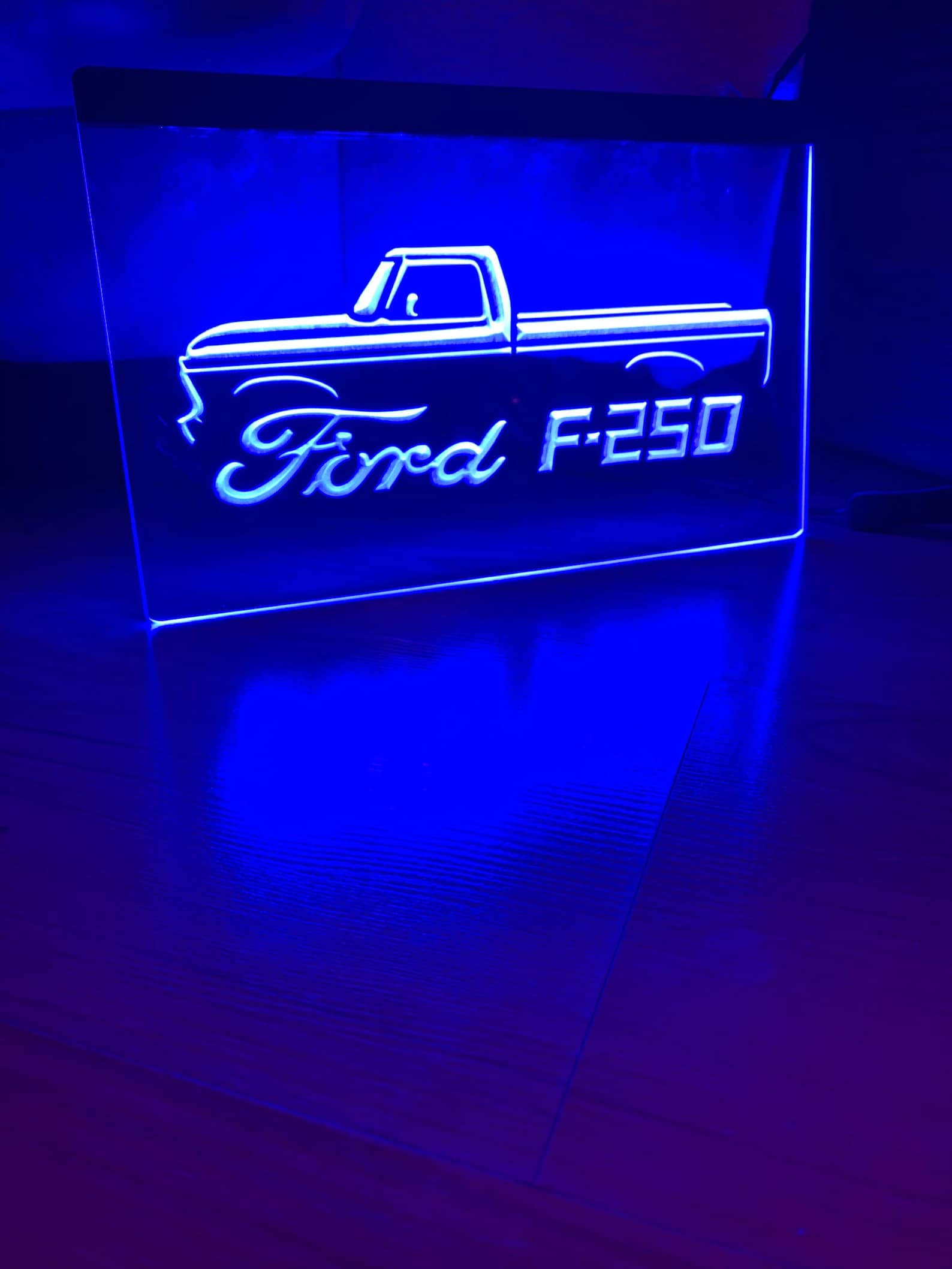 Ford F250 Truck LED Neon Blue Light Sign 8x12 - Etsy