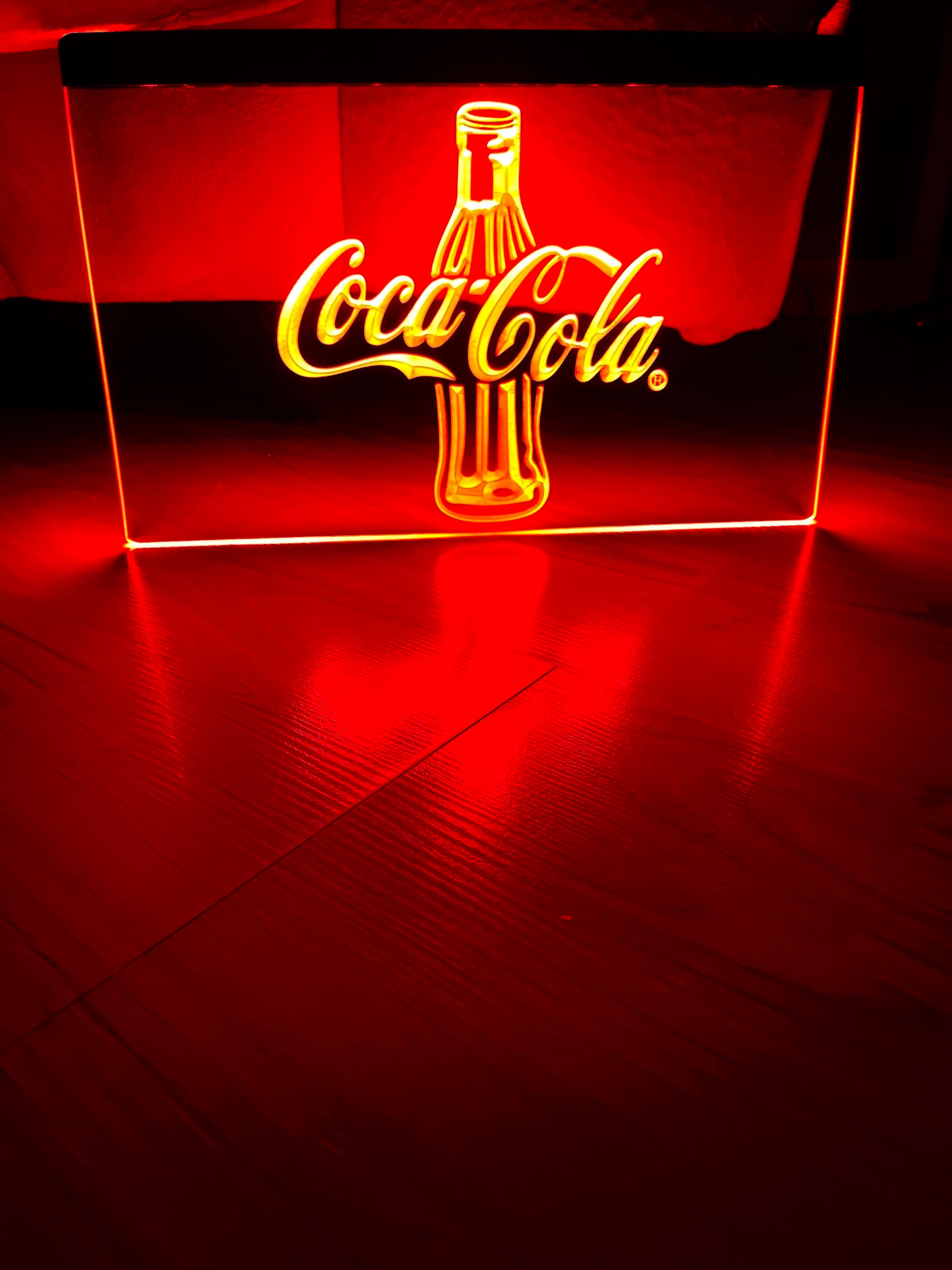 Coca Cola LED Neon Red Light Sign 8x12 - Etsy