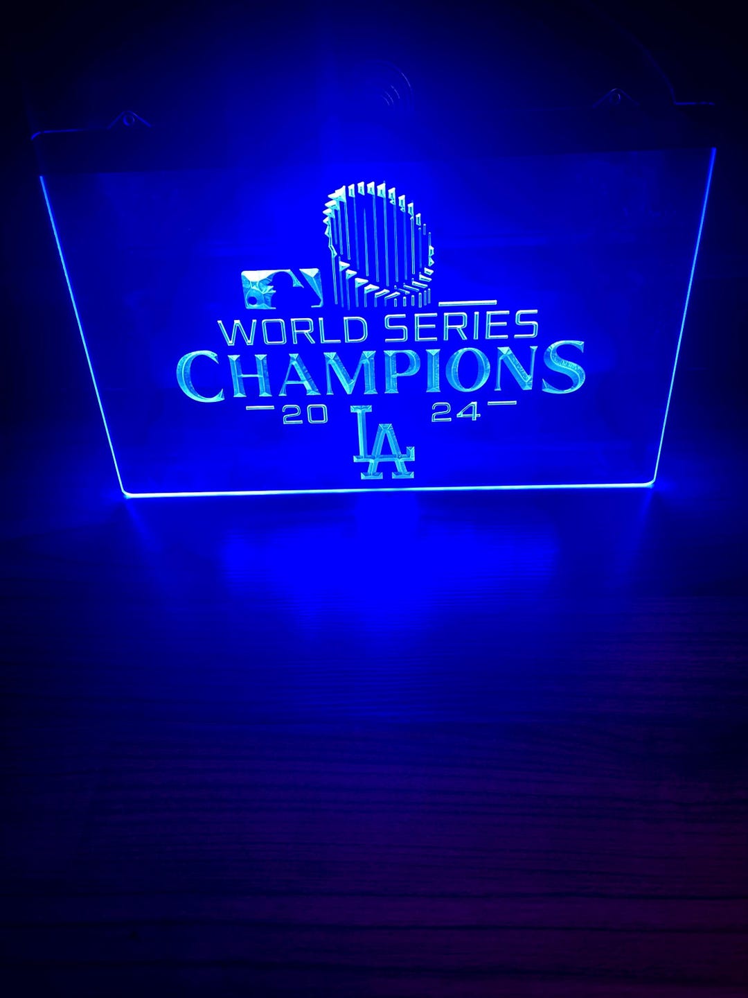 Dodgers LED Neon Blue Light Sign 8x12 - Etsy