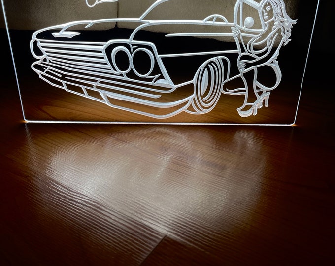 Lowrider LED Neon White Light Sign 8x12 - Etsy