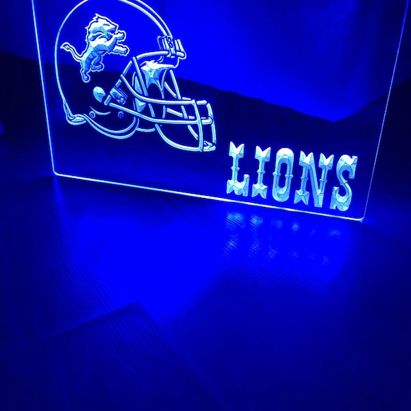 Detroit Lions Lighted Signs - Etsy
