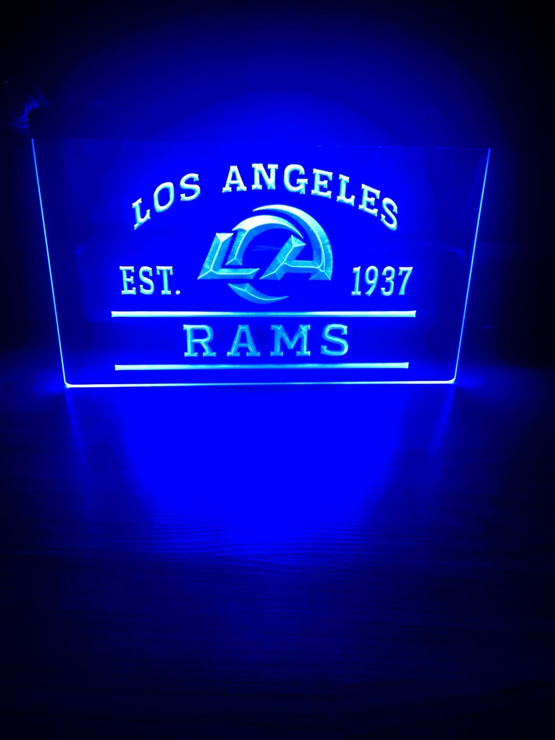 Los Angeles Rams LED Neon Blue Light Sign 8x12 - Etsy