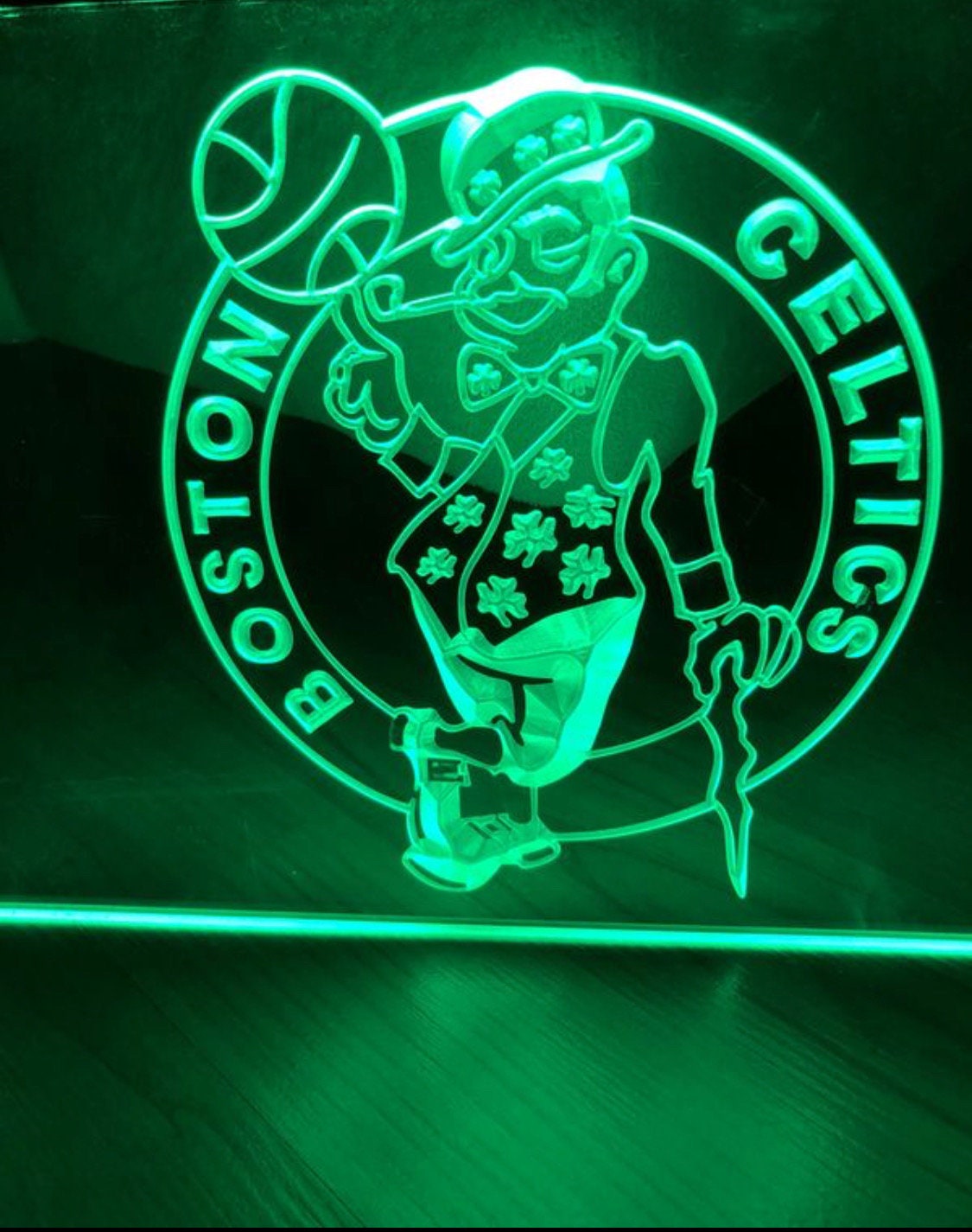 Boston Celtics LED Neon Green Light Sign 8x12 - Etsy