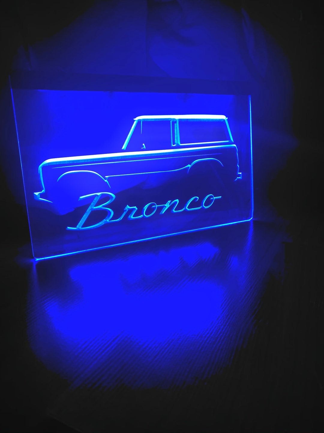 Ford Bronco LED Neon Blue Light Sign 8x12 - Etsy