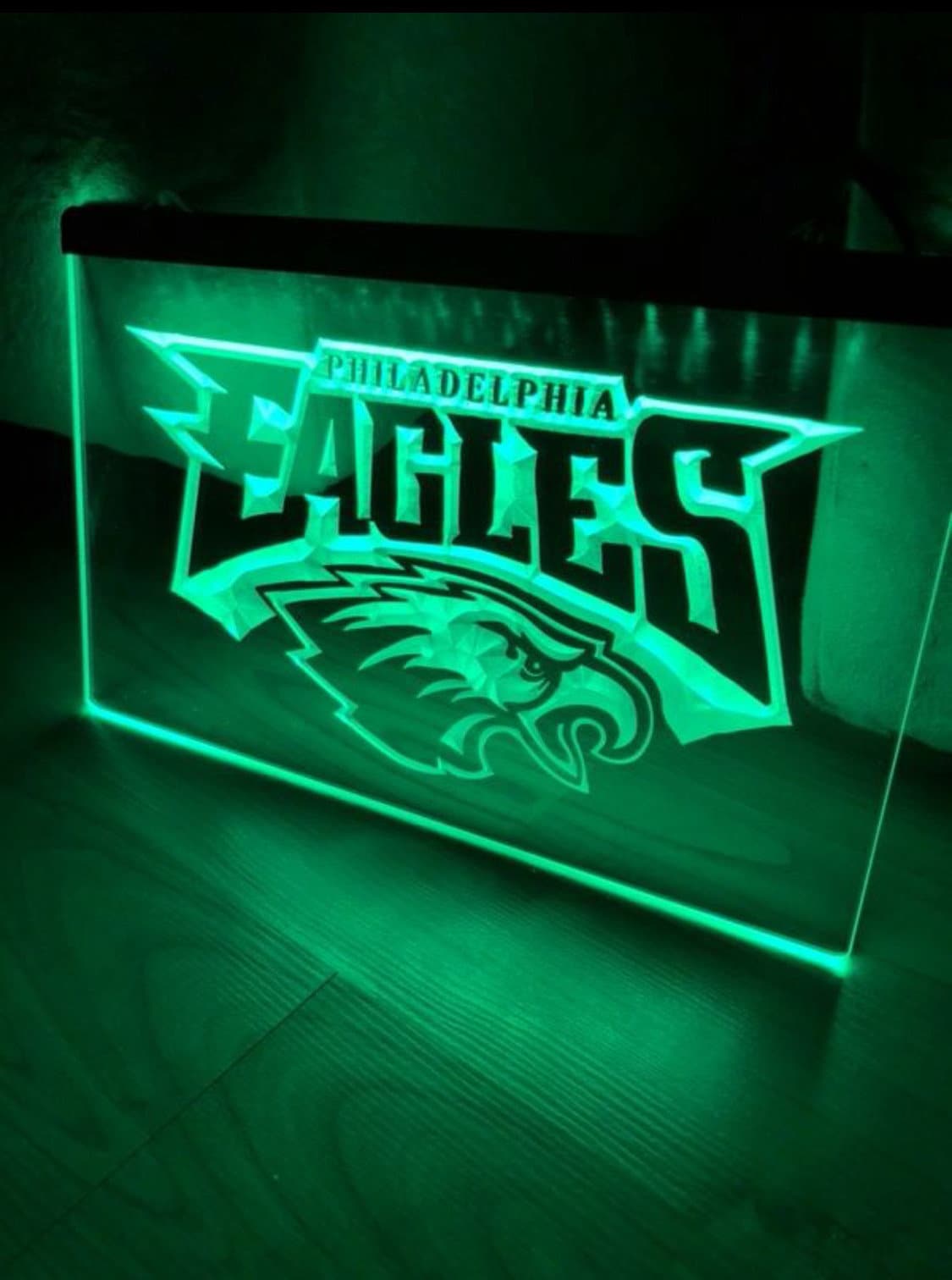 Philadelphia Eagles LED Neon Green Light Sign 8x12 - Etsy