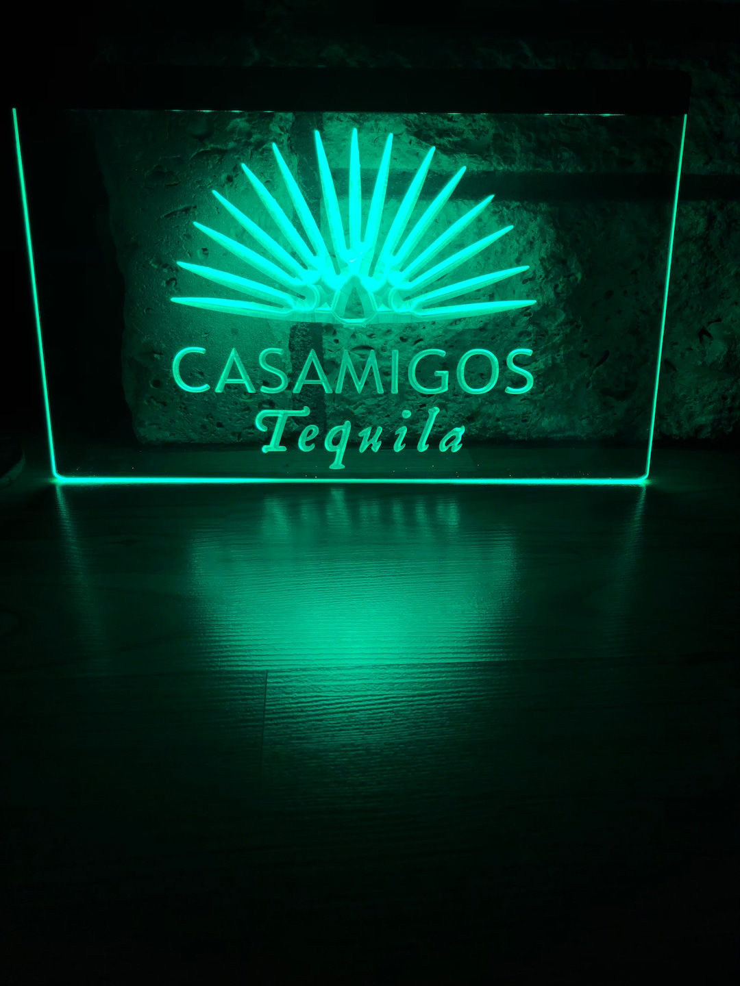 Casamigos LED Neon Green Light Sign 8x12 - Etsy