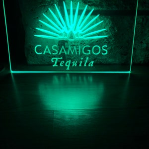 Casamigos LED Neon Green Light Sign 8x12 - Etsy