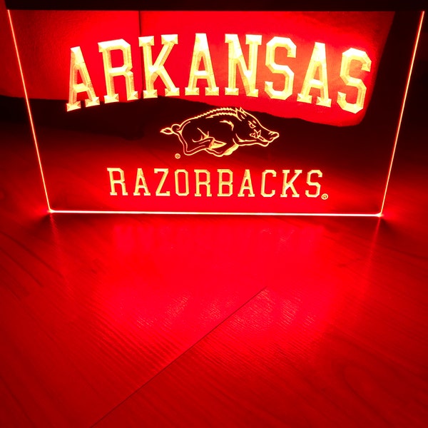 Arkansas Razorback Neon Sign - Etsy