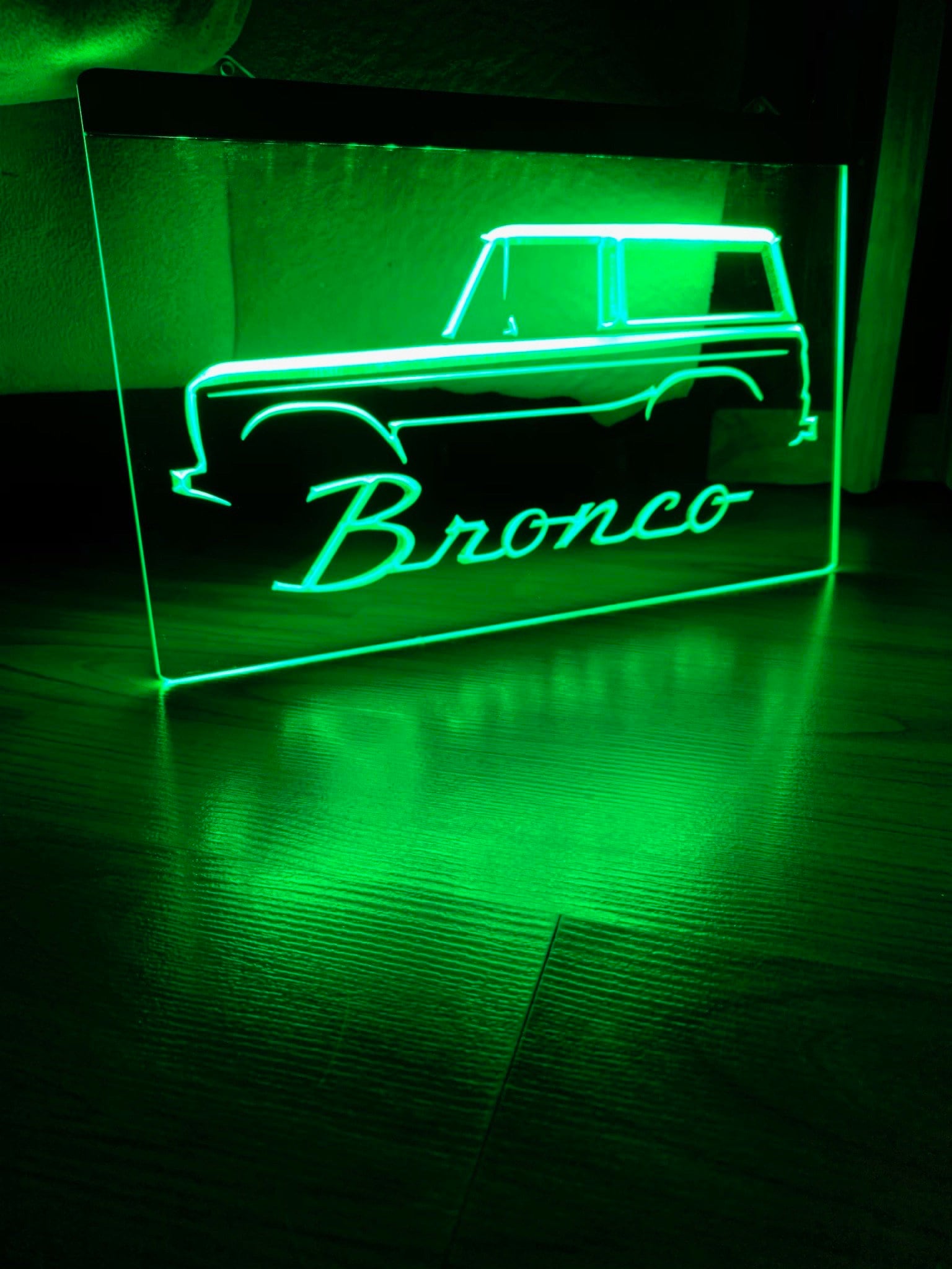 Ford Bronco LED Neon Green Light Sign 8x12 - Etsy