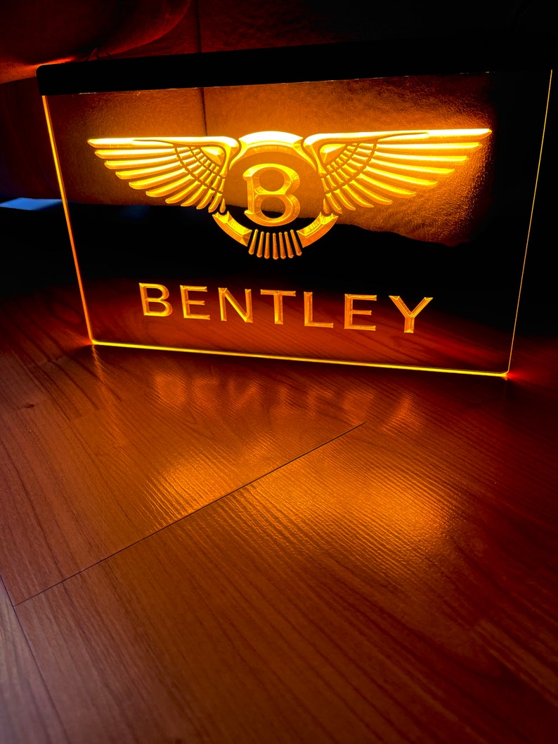 Bentley LED Neon Orange Light Sign 8x12 - Etsy