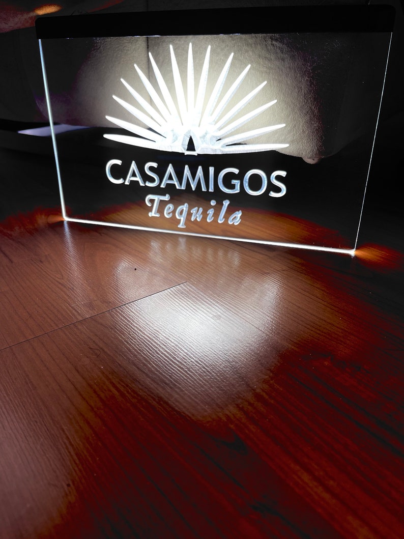 Casamigos LED Neon White Light Sign 8x12 - Etsy