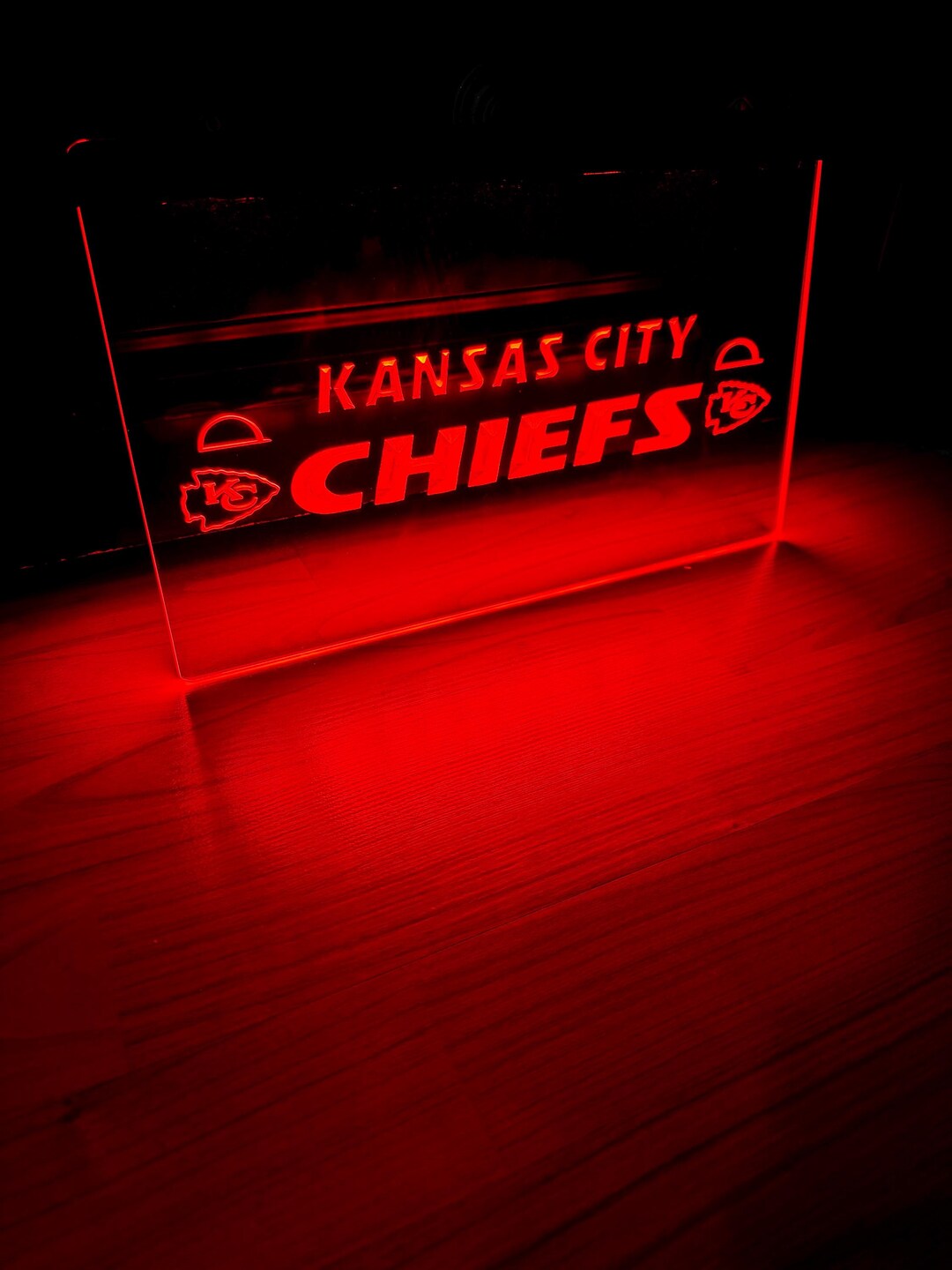 Kansas City Chiefs LED Neon Red Light Sign 8x12 - Etsy