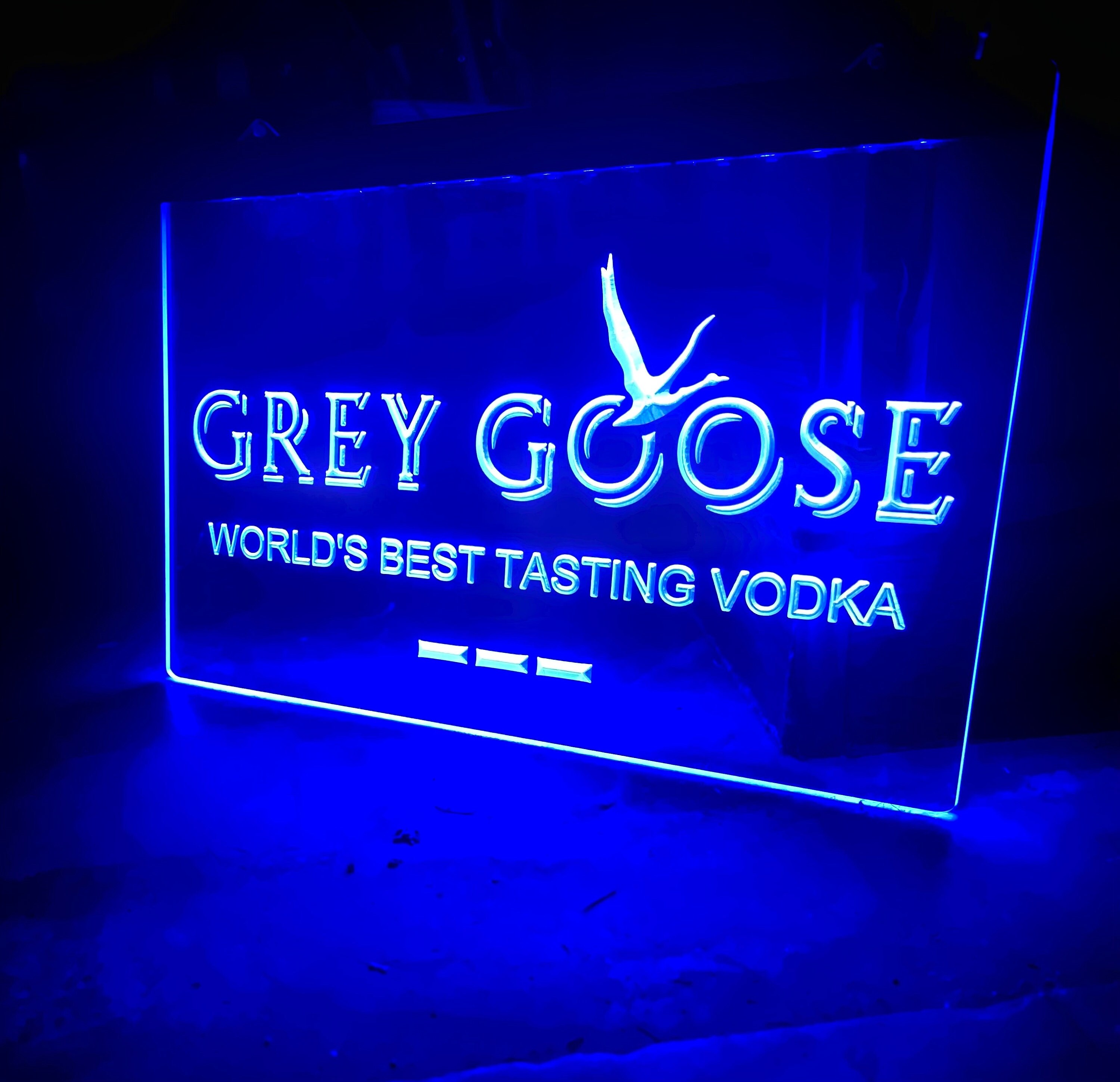 Grey Goose LED Neon Blue Light Sign 8x12 - Etsy