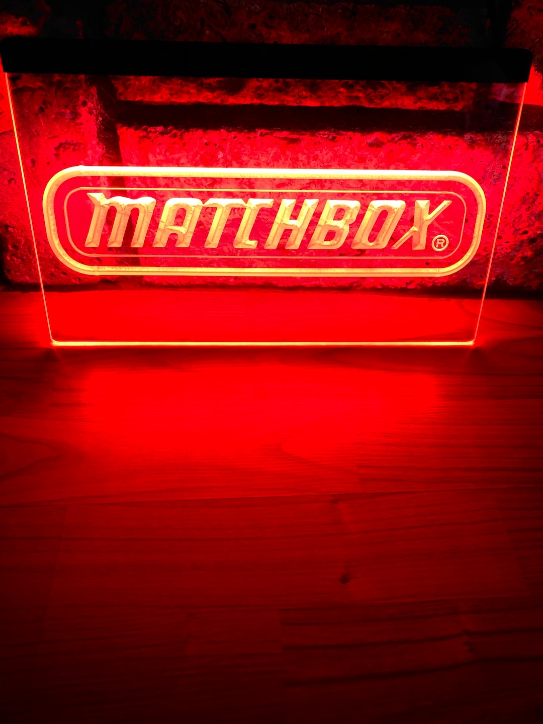 Matchbox LED Neon Red Light Sign 8x12 - Etsy UK