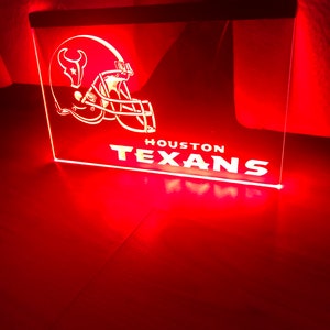 Houston Texans LED Neon Red Light Sign 8x12 - Etsy