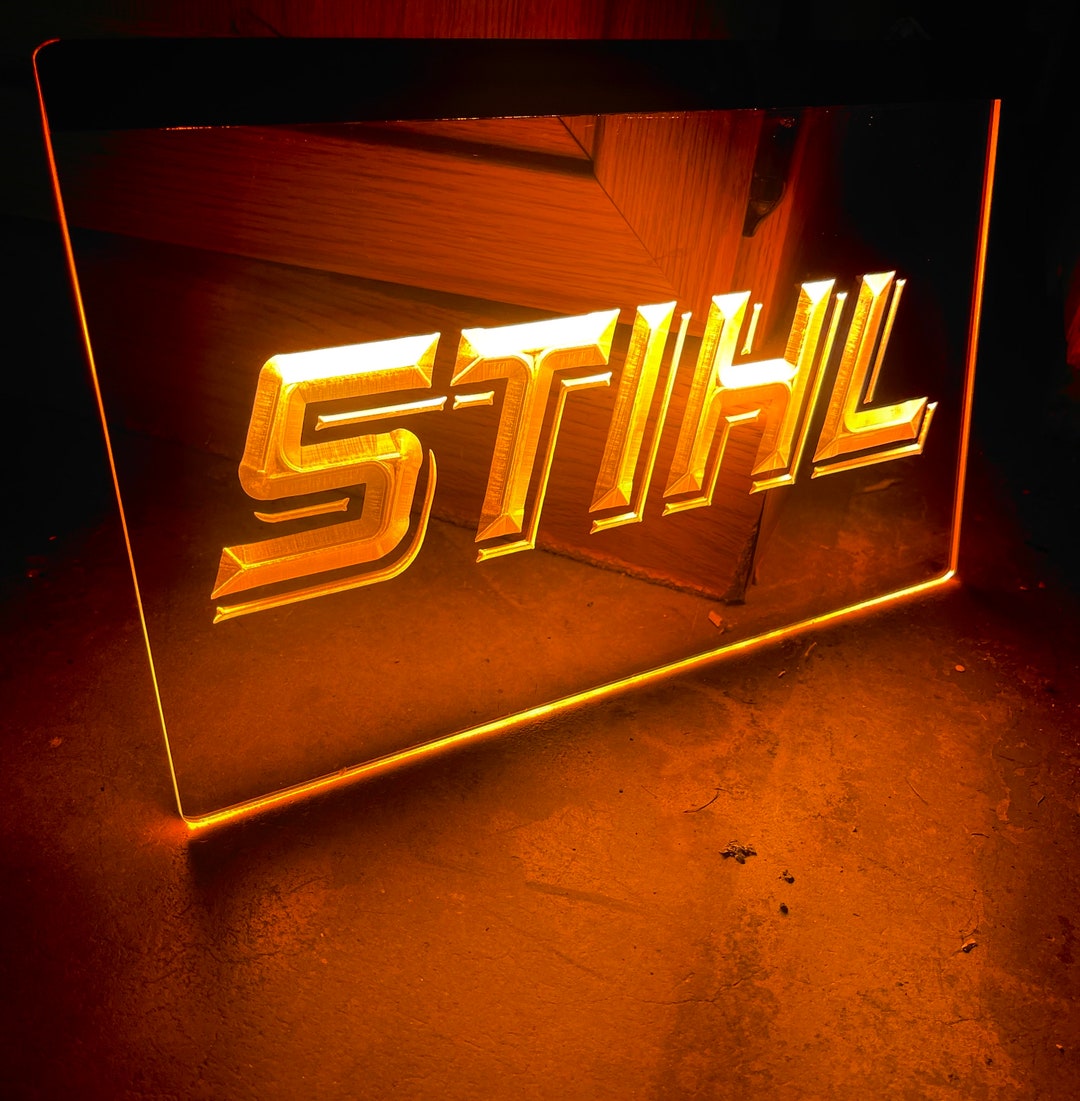 STIHL LED Neon Orange Light Sign 8x12 - Etsy