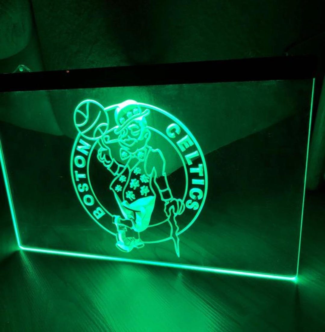 Boston Celtics LED Neon Green Light Sign 8x12 - Etsy