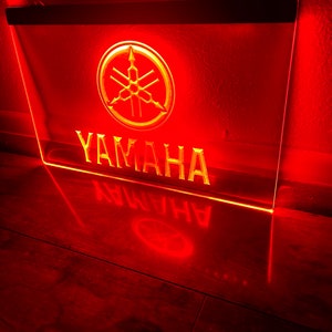 Yamaha LED Neon Red Light Sign 8x12 - Etsy