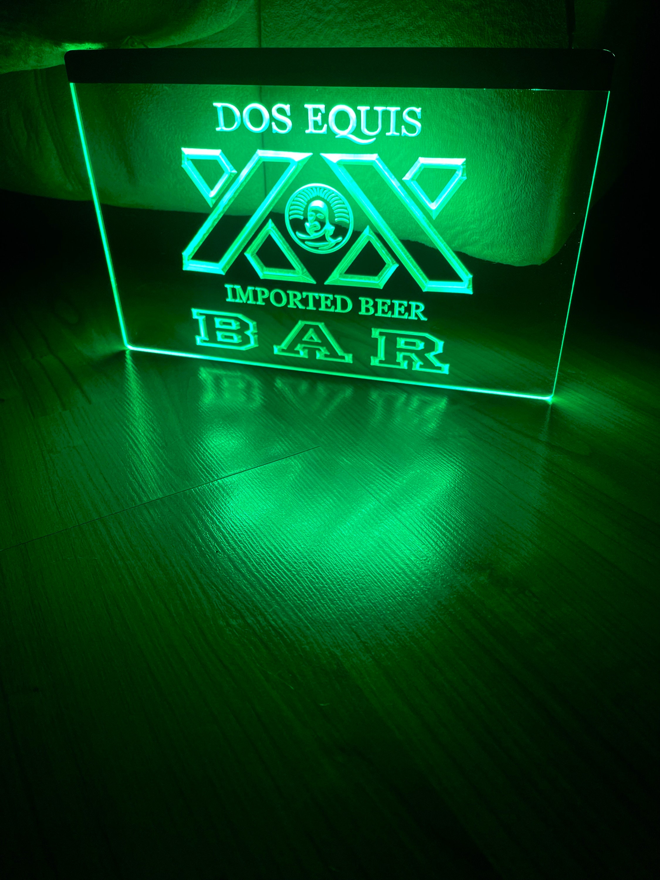 Dos Equis Bar LED Neon Green Light Sign 8x12 - Etsy