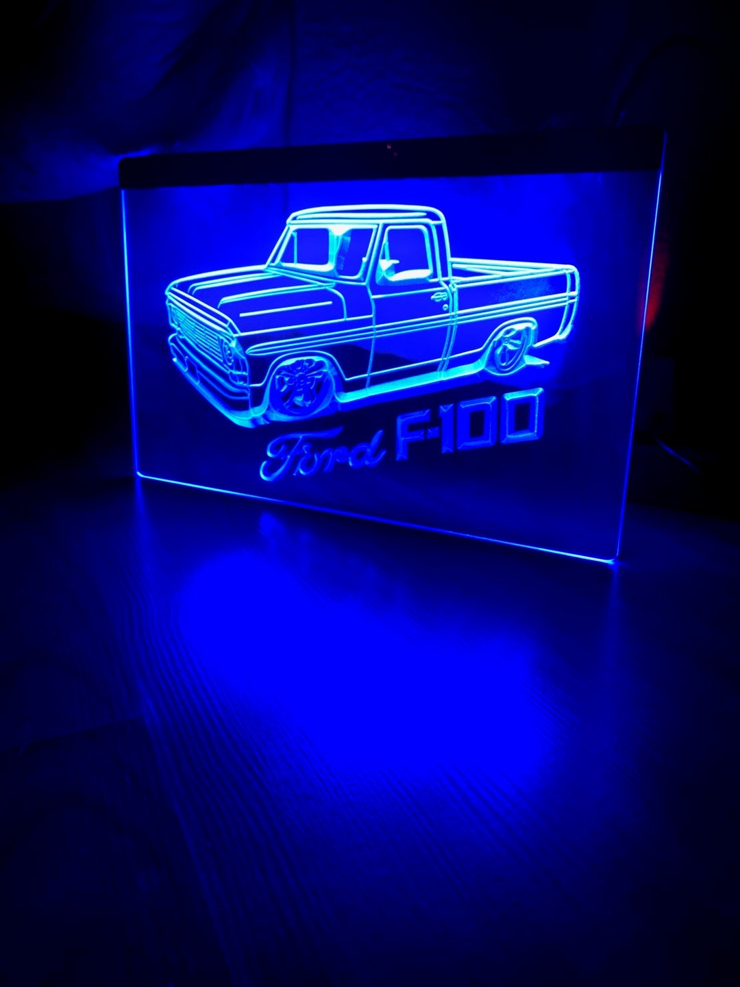 Ford F100 Low Truck LED Neon Blue Light Sign 8x12 - Etsy