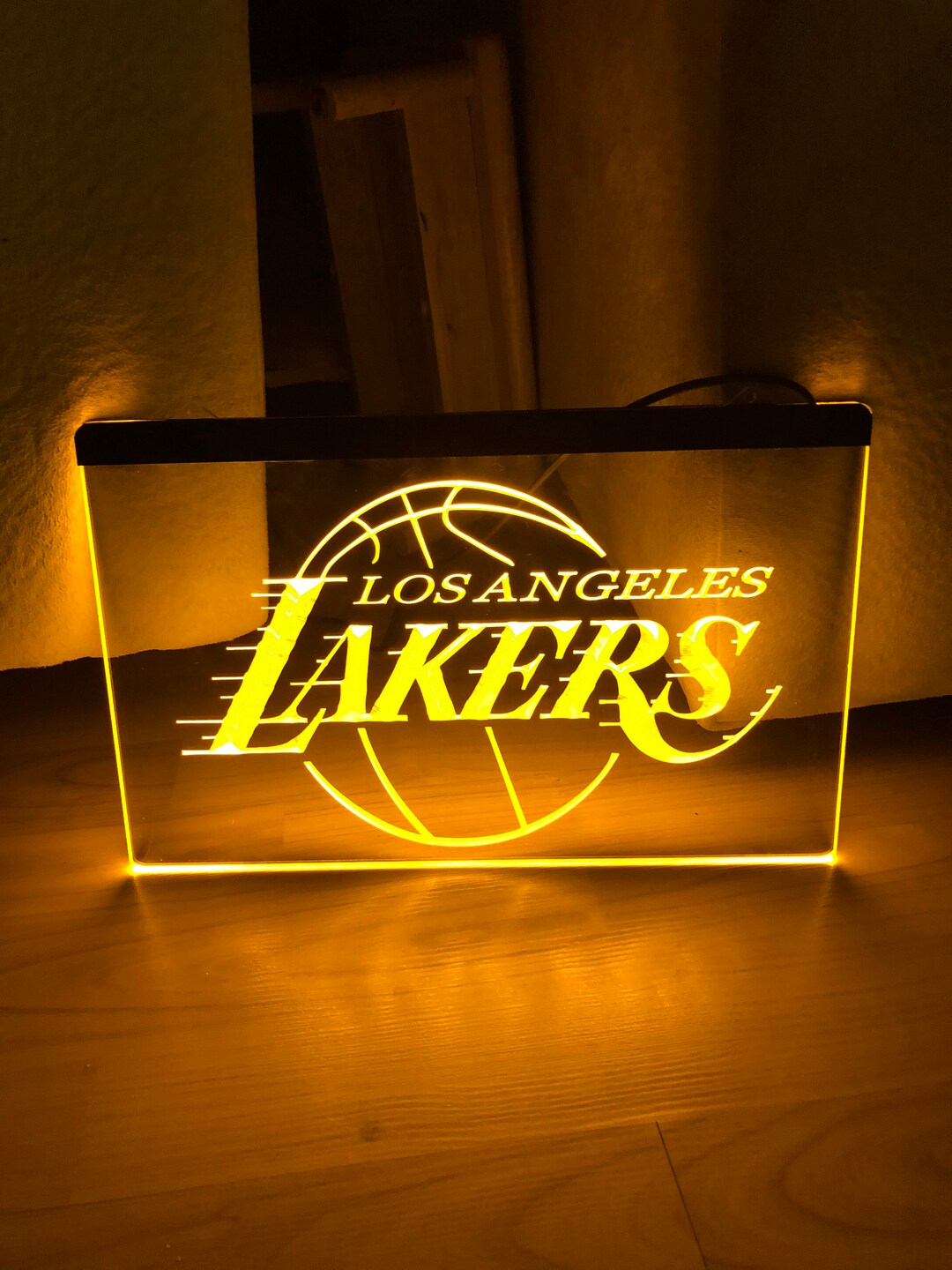 Lakers LED Neon Gold Light Sign 8x12 - Etsy