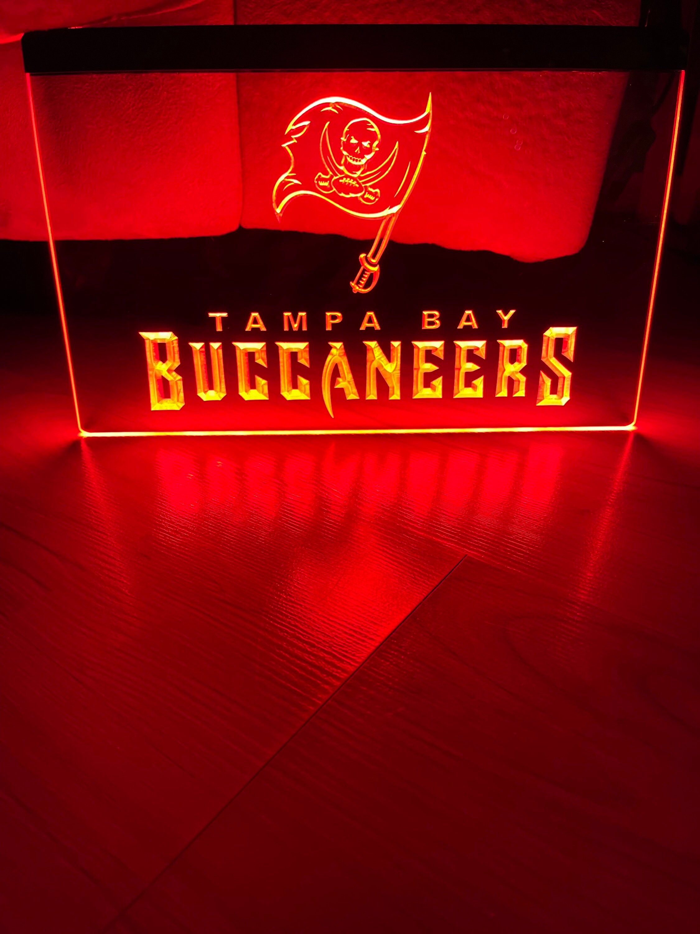 Tampa Bay Buccaneers LED Neon Red Light Sign 8x12 - Etsy