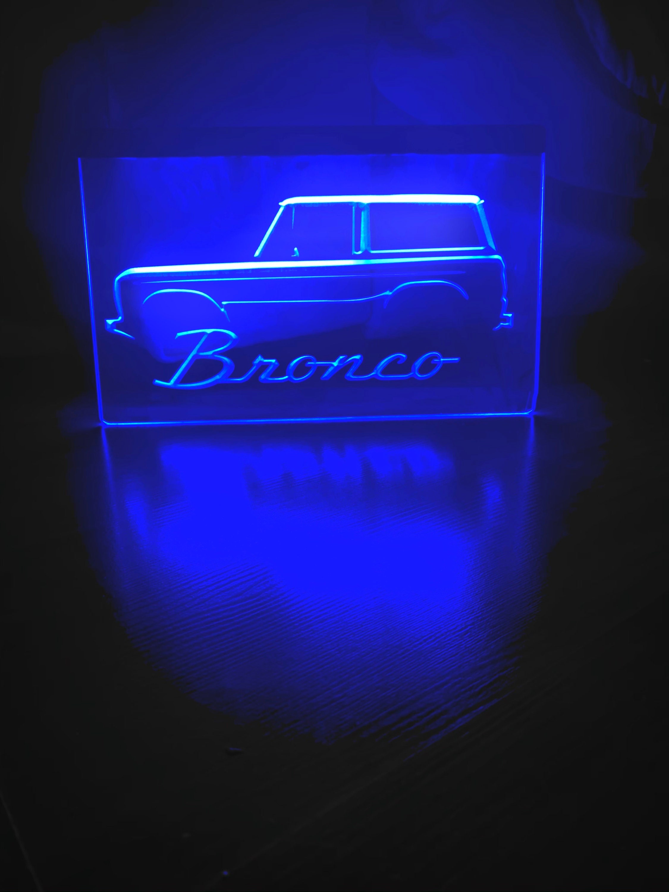 Ford Bronco LED Neon Blue Light Sign 8x12 - Etsy