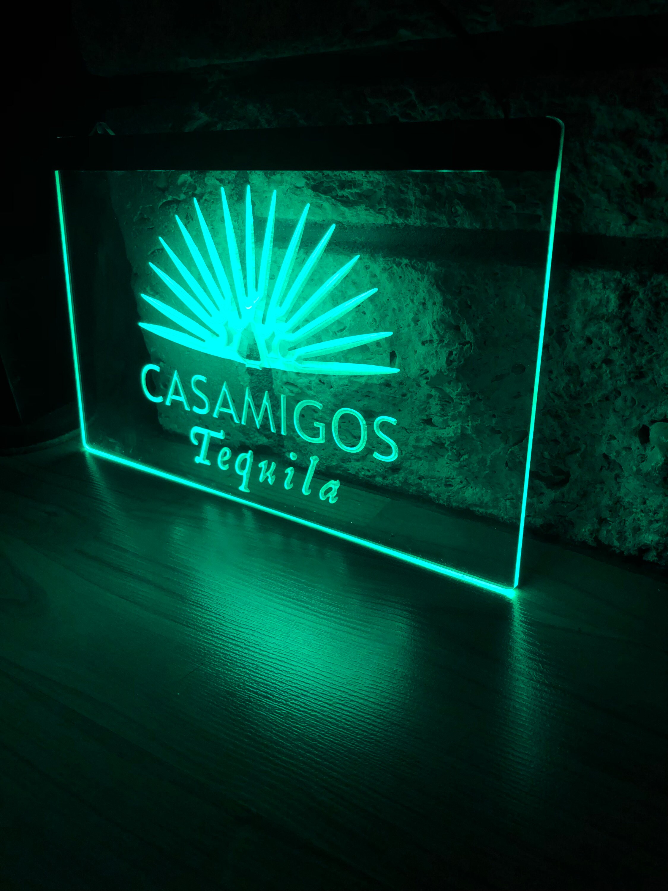 Casamigos LED Neon Green Light Sign 8x12 - Etsy