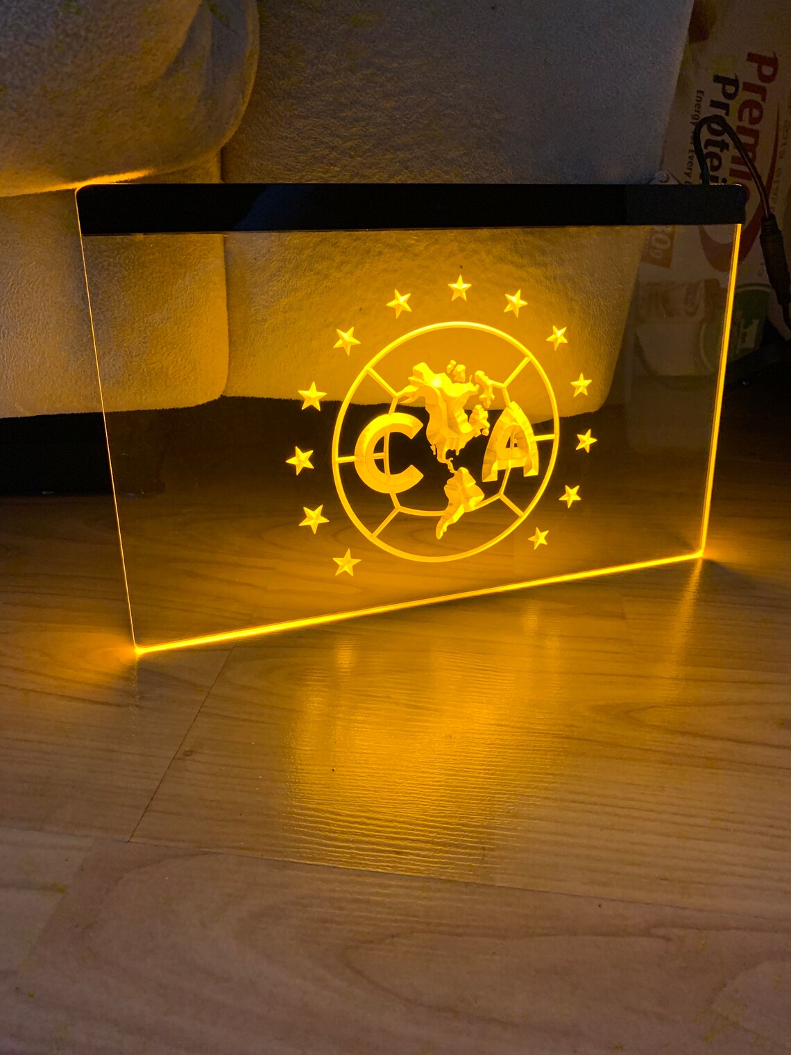 Club America LED Neon Gold Light Sign 8x12 - Etsy