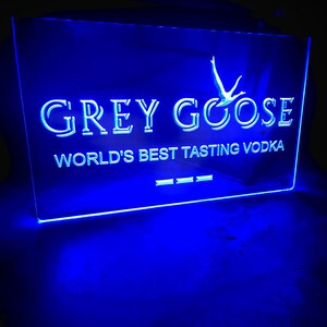 Grey Goose LED Neon Blue Light Sign 8x12 - Etsy