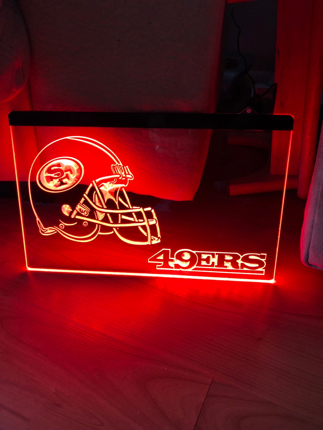 San Francisco 49ers LED Neon Red Light Sign 8x12 - Etsy