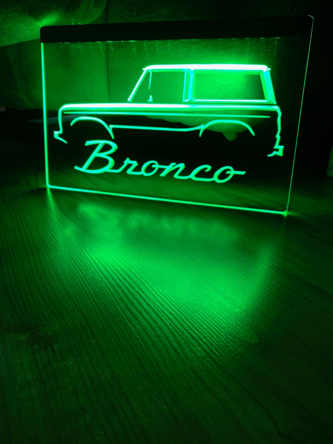 Ford Bronco LED Neon Green Light Sign 8x12 - Etsy