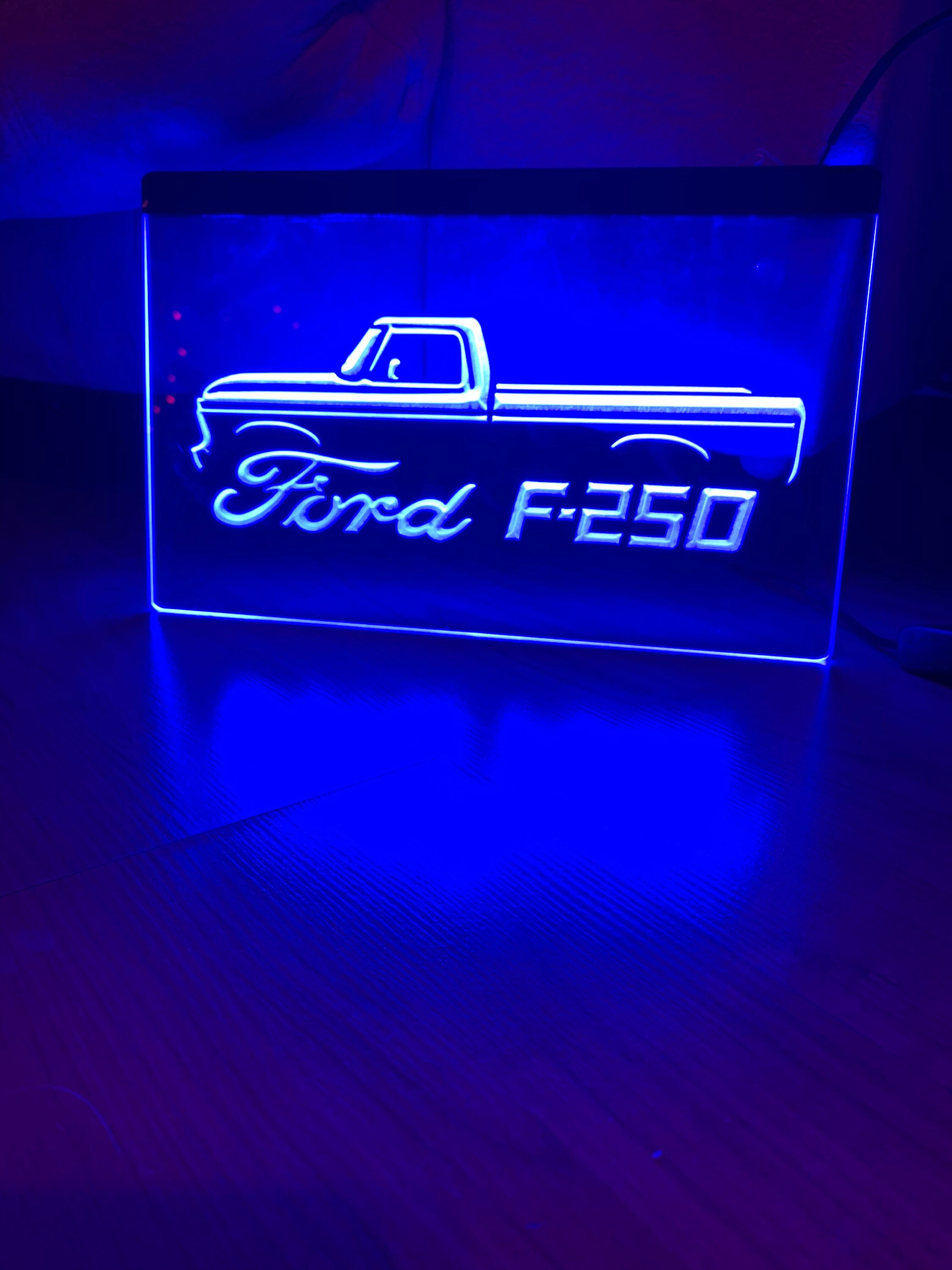 Ford F250 Truck LED Neon Blue Light Sign 8x12 - Etsy