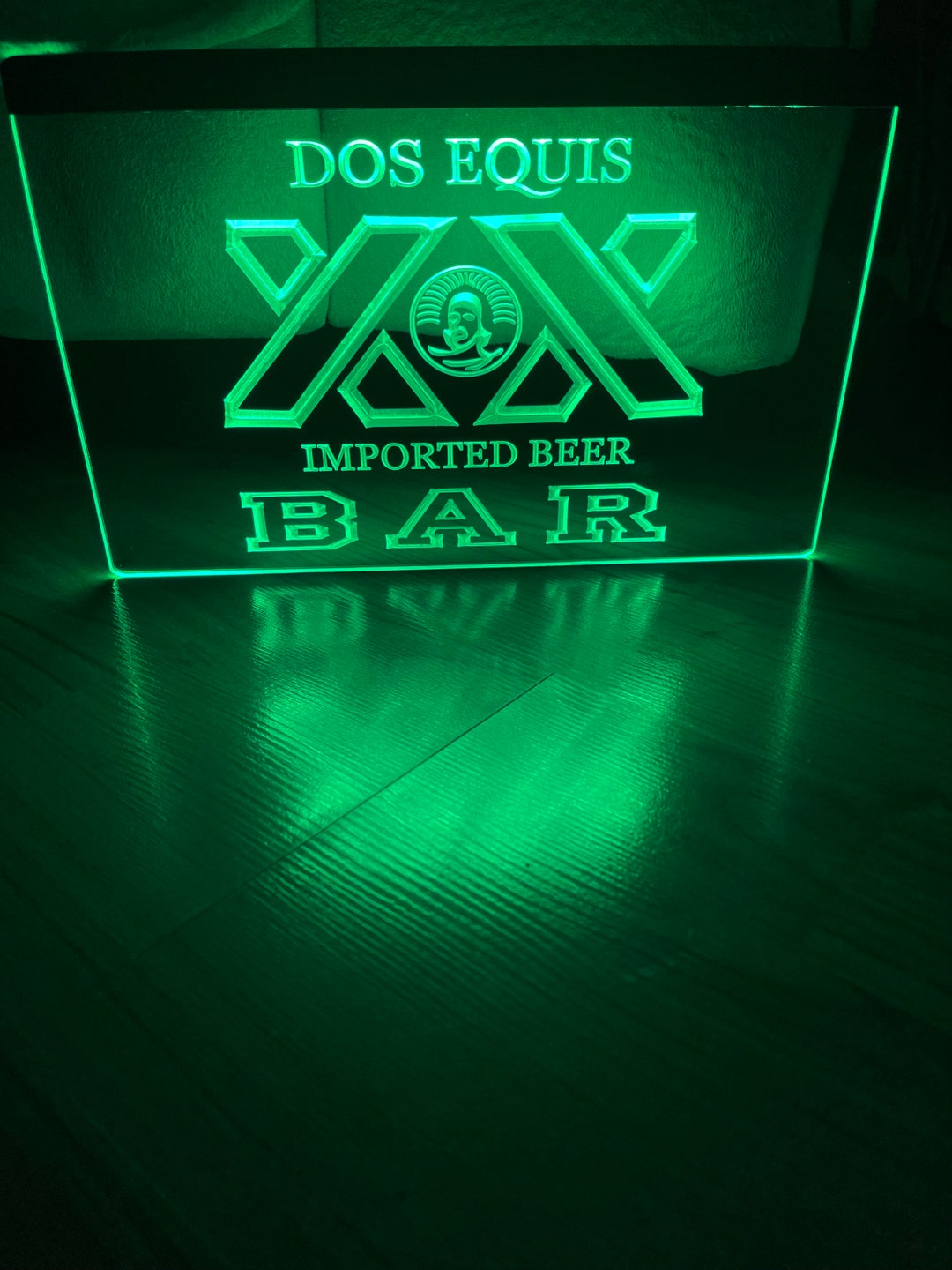 Dos Equis Bar LED Neon Green Light Sign 8x12 - Etsy