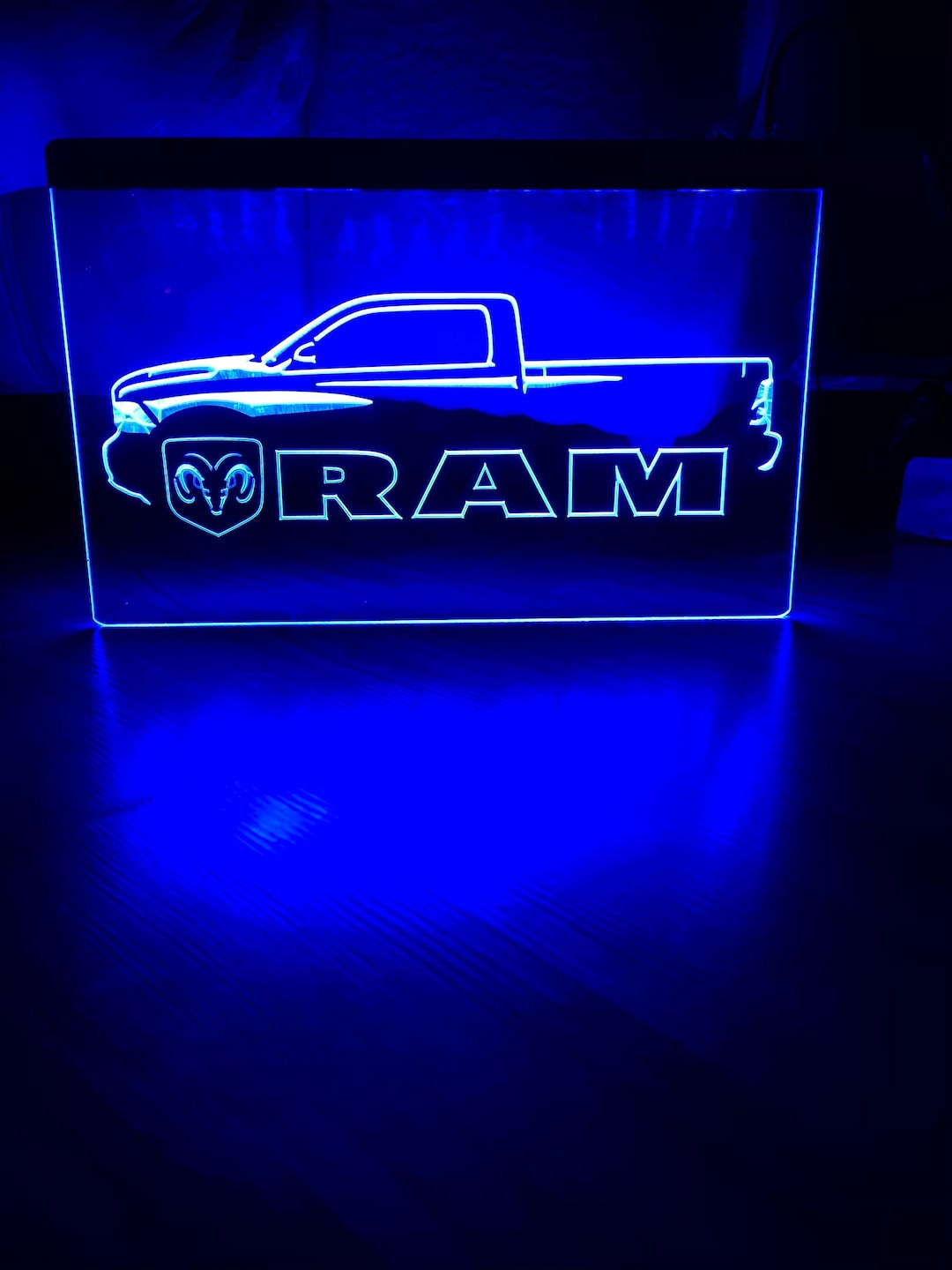 Dodge Ram Truck LED Neon Blue Light Sign 8x12 - Etsy