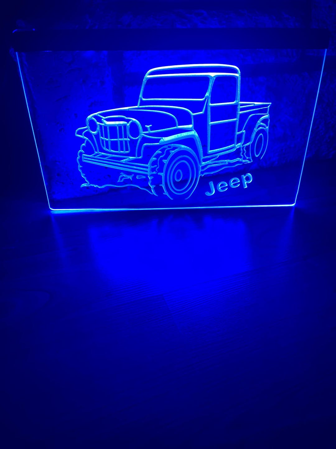 Truck LED Neon Blue Light Sign 8x12 - Etsy