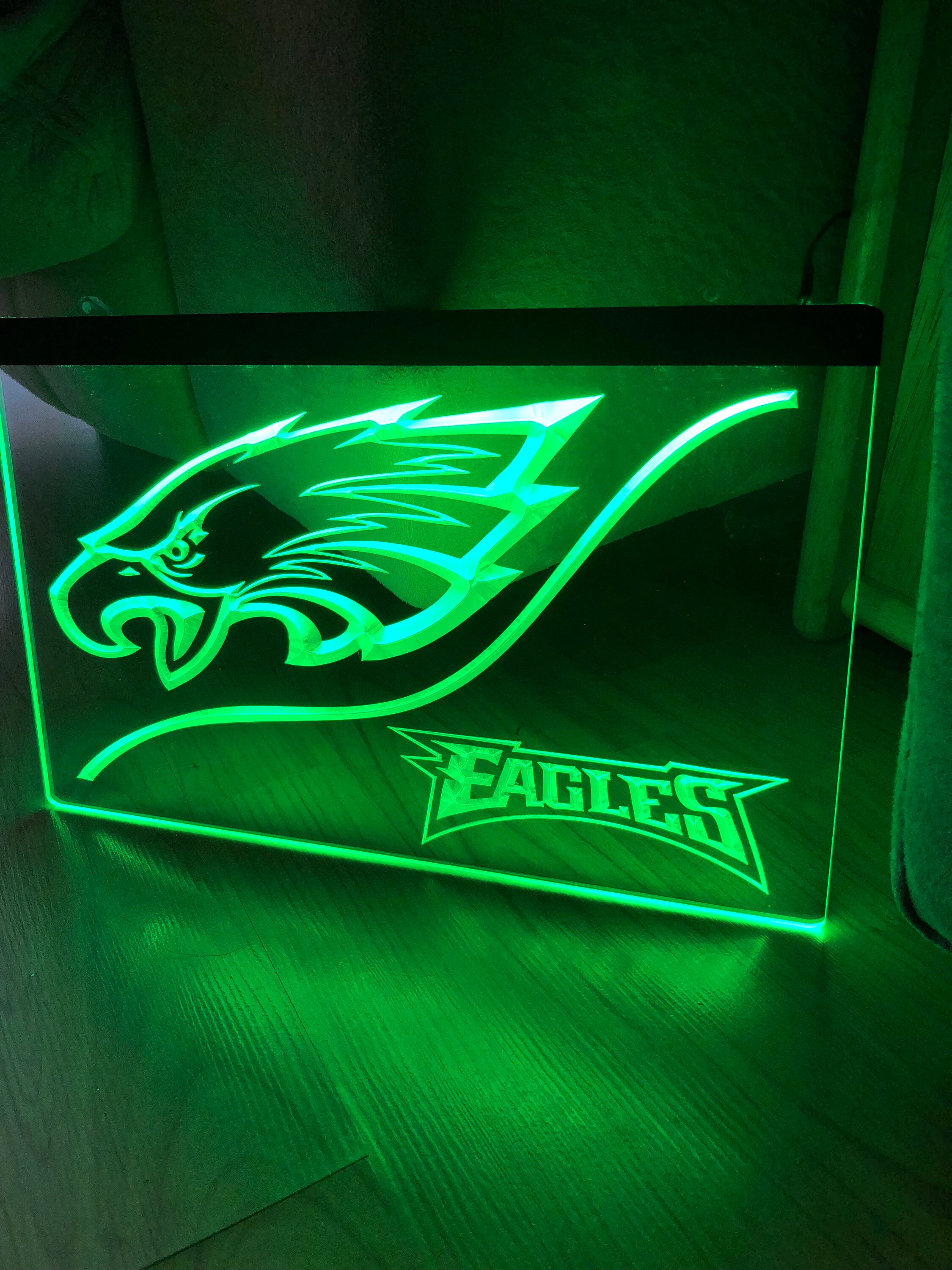 Philadelphia Eagles LED Neon Green Light Sign 8x12 - Etsy