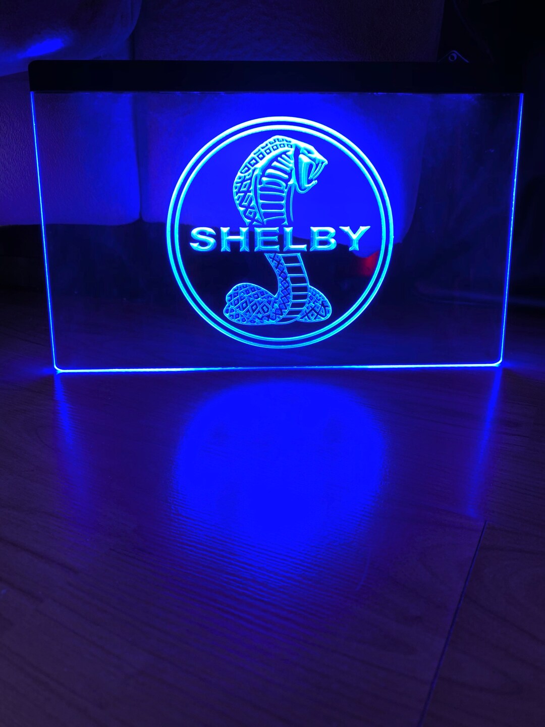 Shelby LED Neon Blue Light Sign 8x12 - Etsy