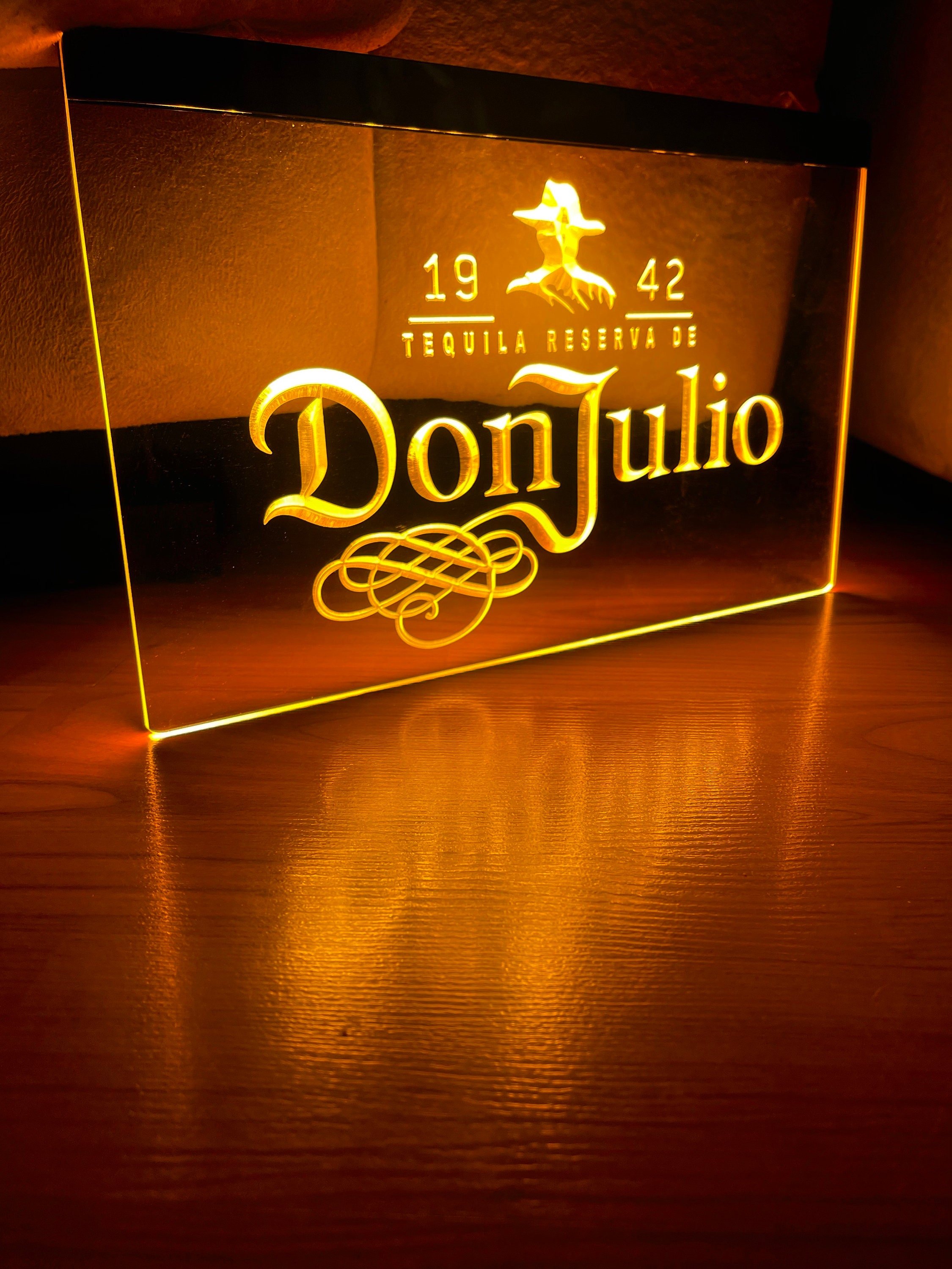 Don Julio LED Neon Gold Light Sign 8x12 - Etsy