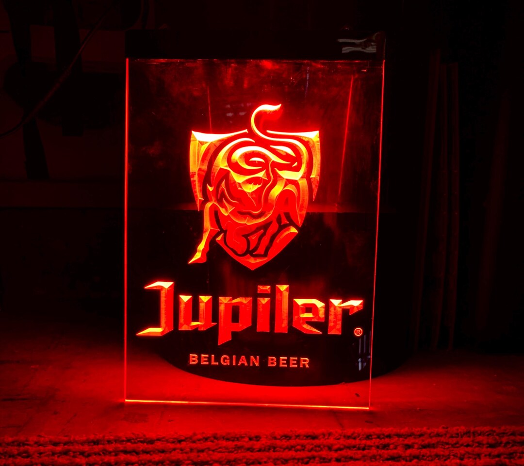 Jupiler Belgian LED Neon Red Light Sign 8x12 - Etsy