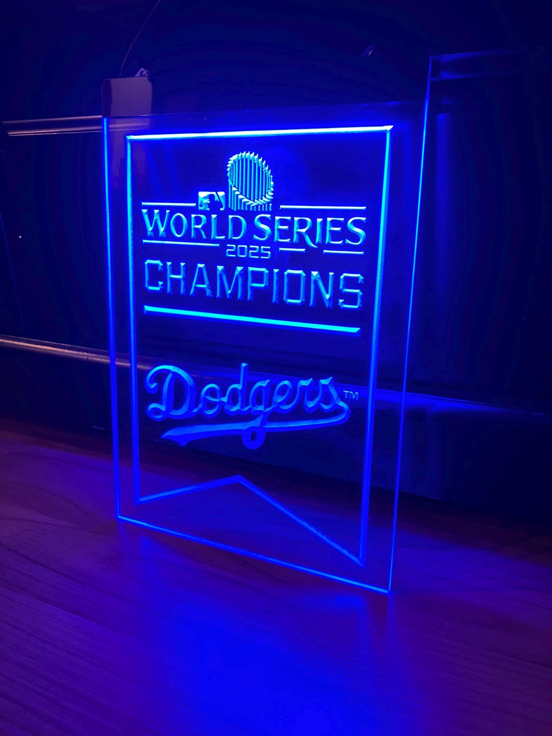 Dodgers LED Neon Blue Light Sign 8x12 - Etsy
