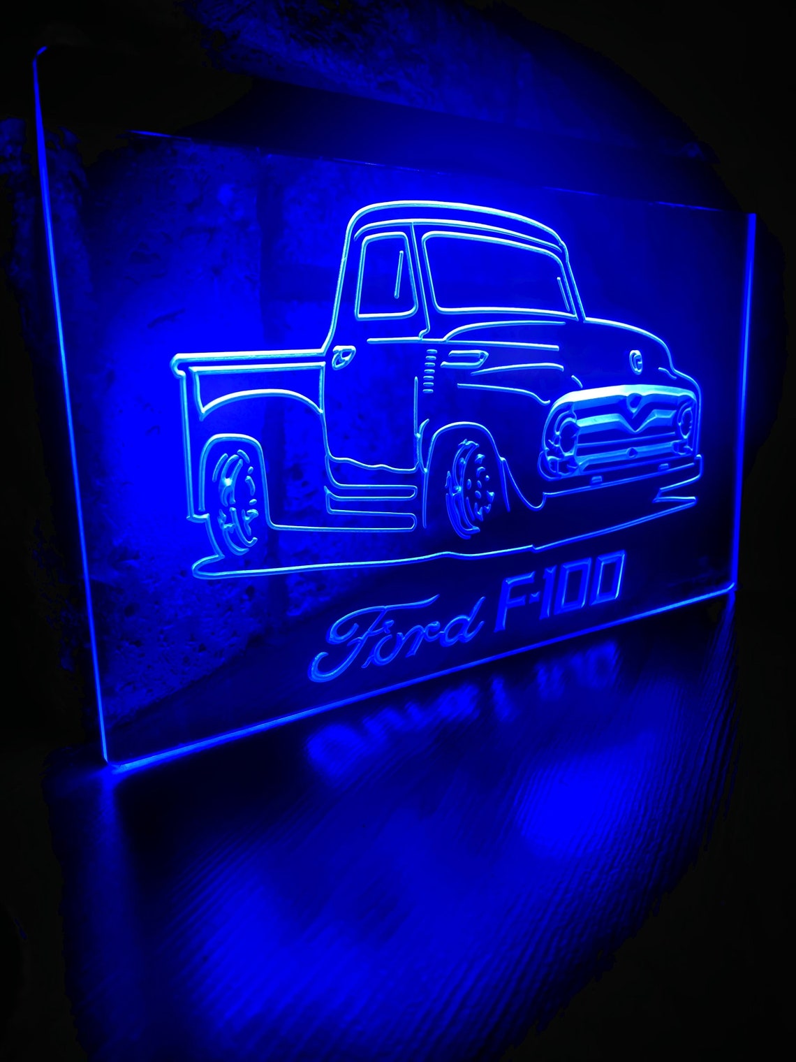 Ford F100 Low Truck LED Neon Blue Light Sign 8x12 - Etsy