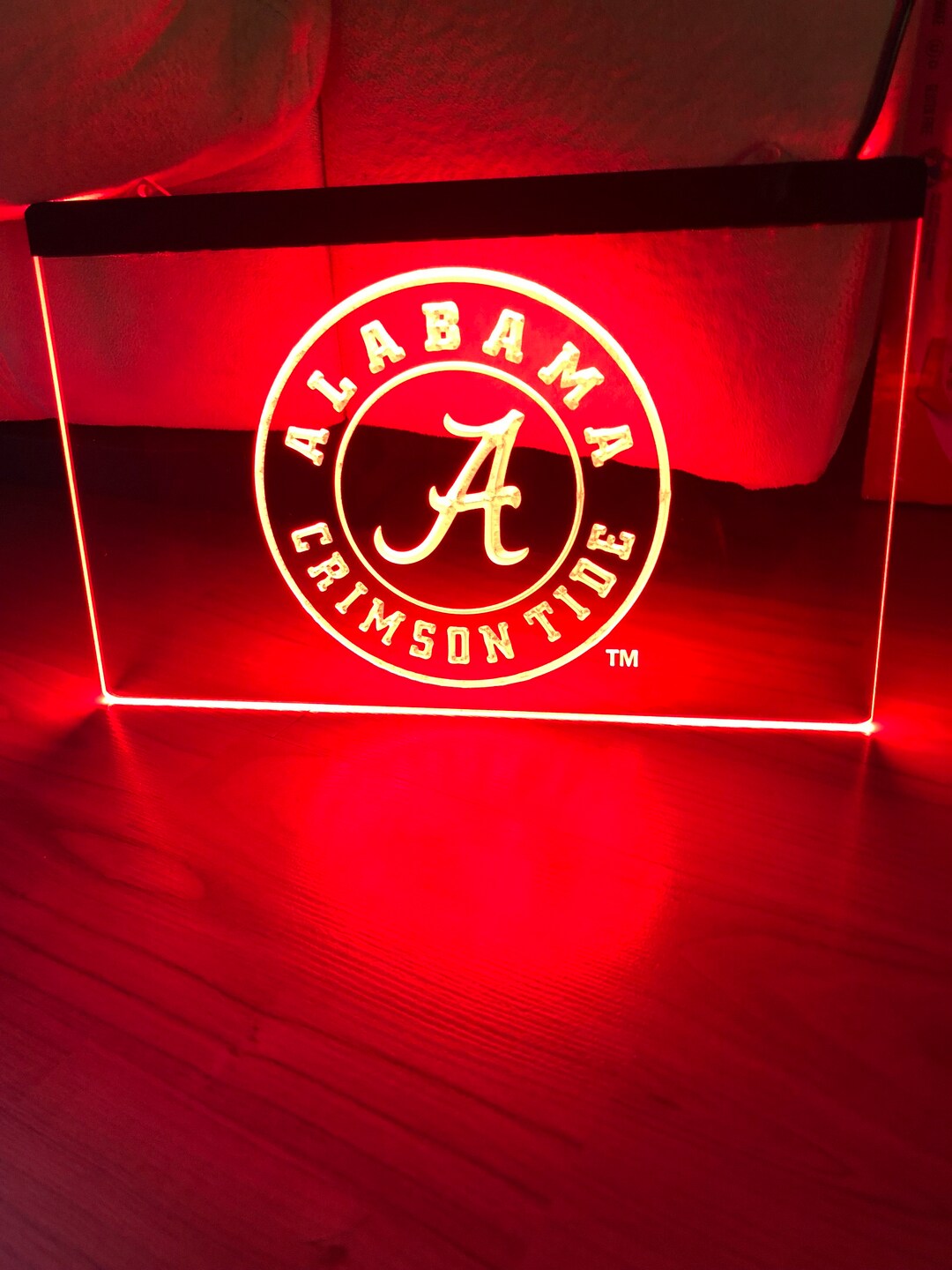Alabama Crimson Tide LED Neon Red Light Sign 8x12 - Etsy