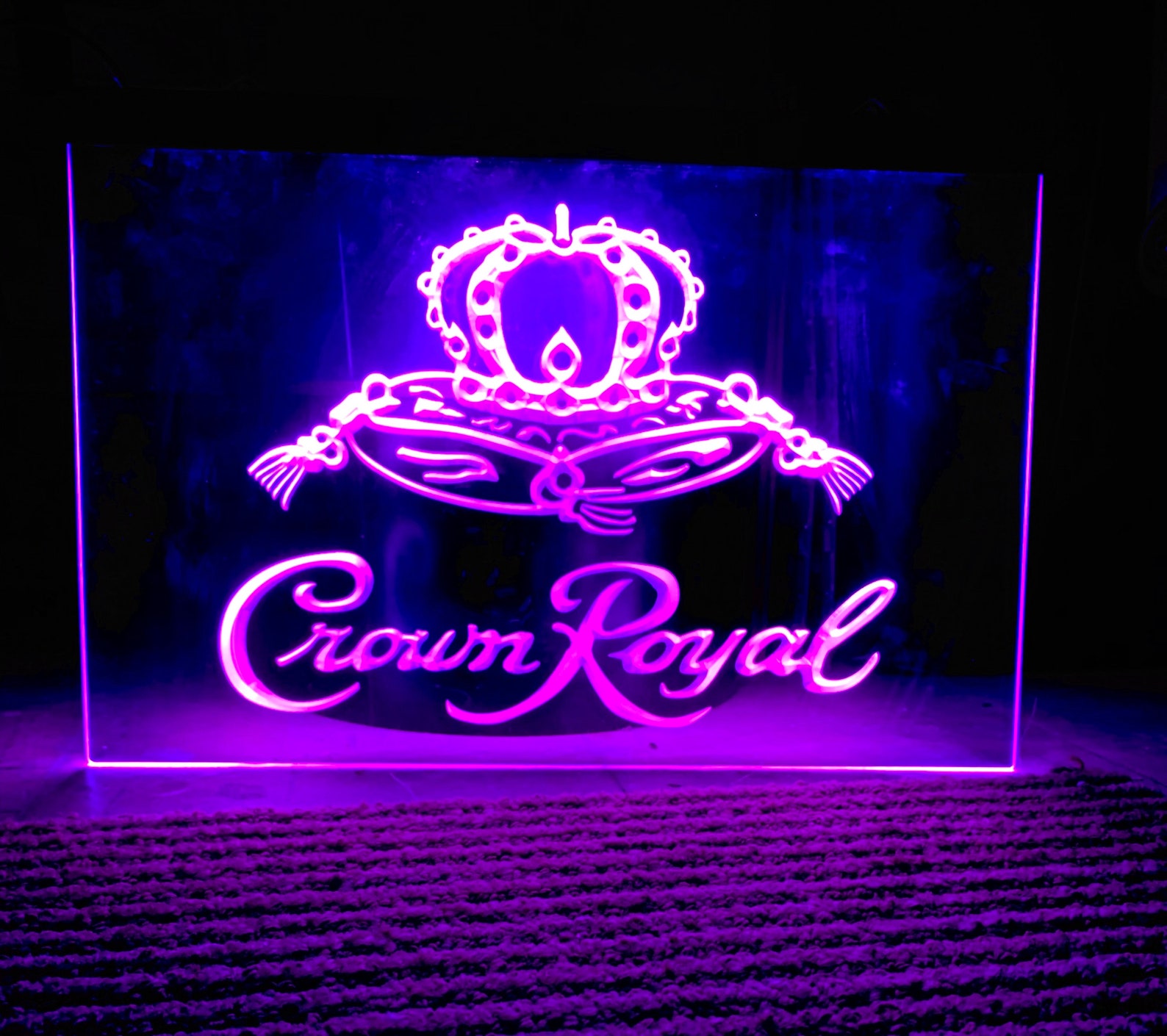 Crown Royal LED Neon Purple Light Sign 8x12 - Etsy