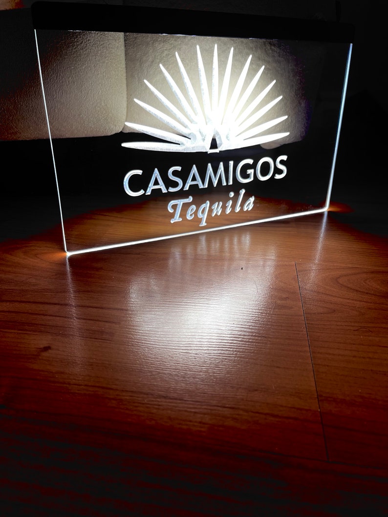 Casamigos LED Neon White Light Sign 8x12 - Etsy