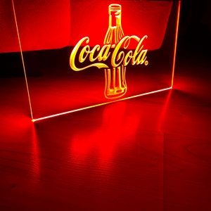 Coca Cola LED Neon Red Light Sign 8x12 - Etsy
