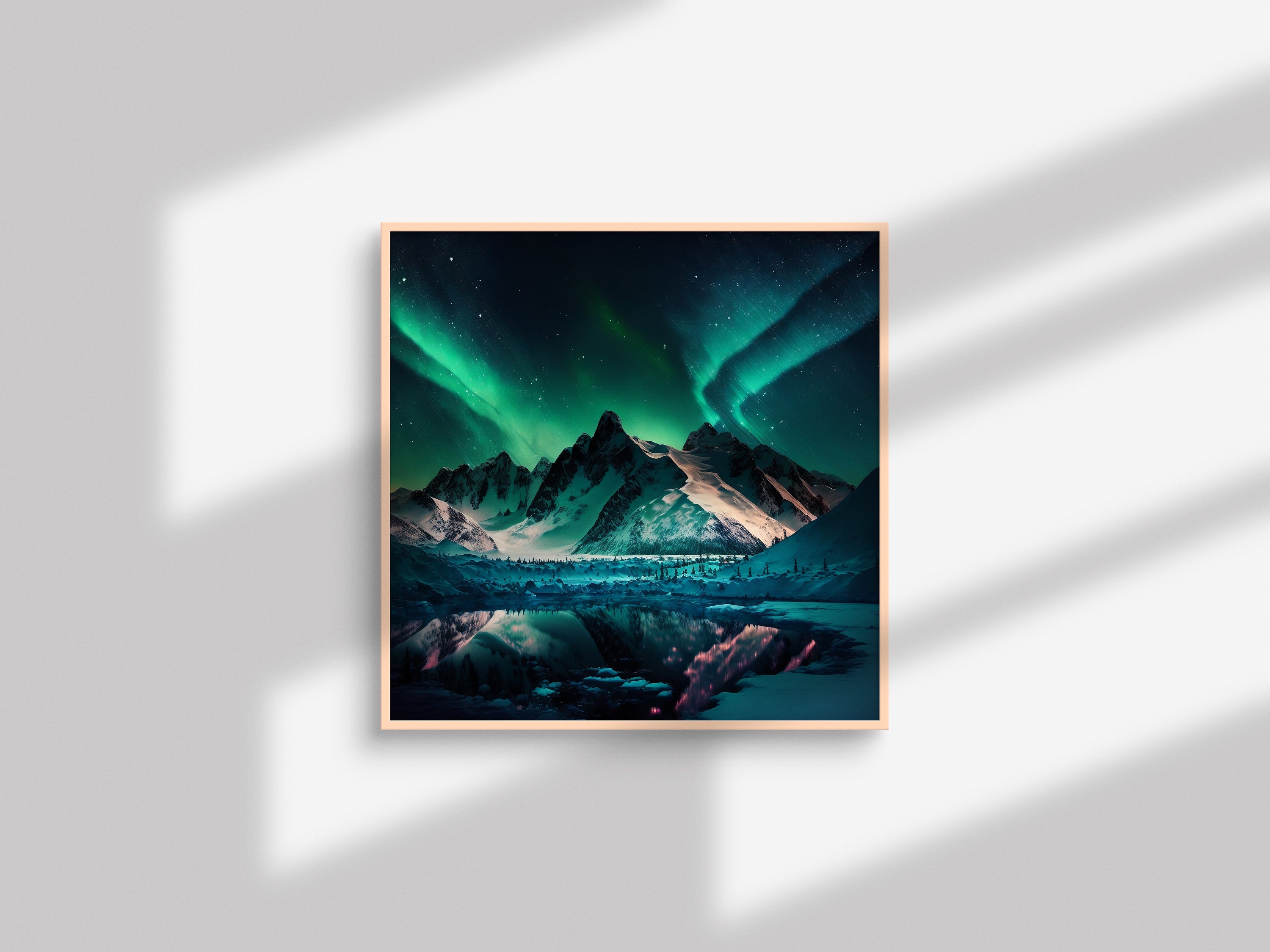 Northern Lights - Poster - Professional Art - Modern Wall Art - Scenery ...