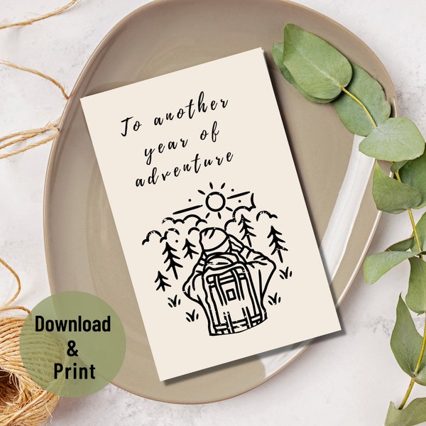 Birthday Card "another Year of Adventure" - Etsy